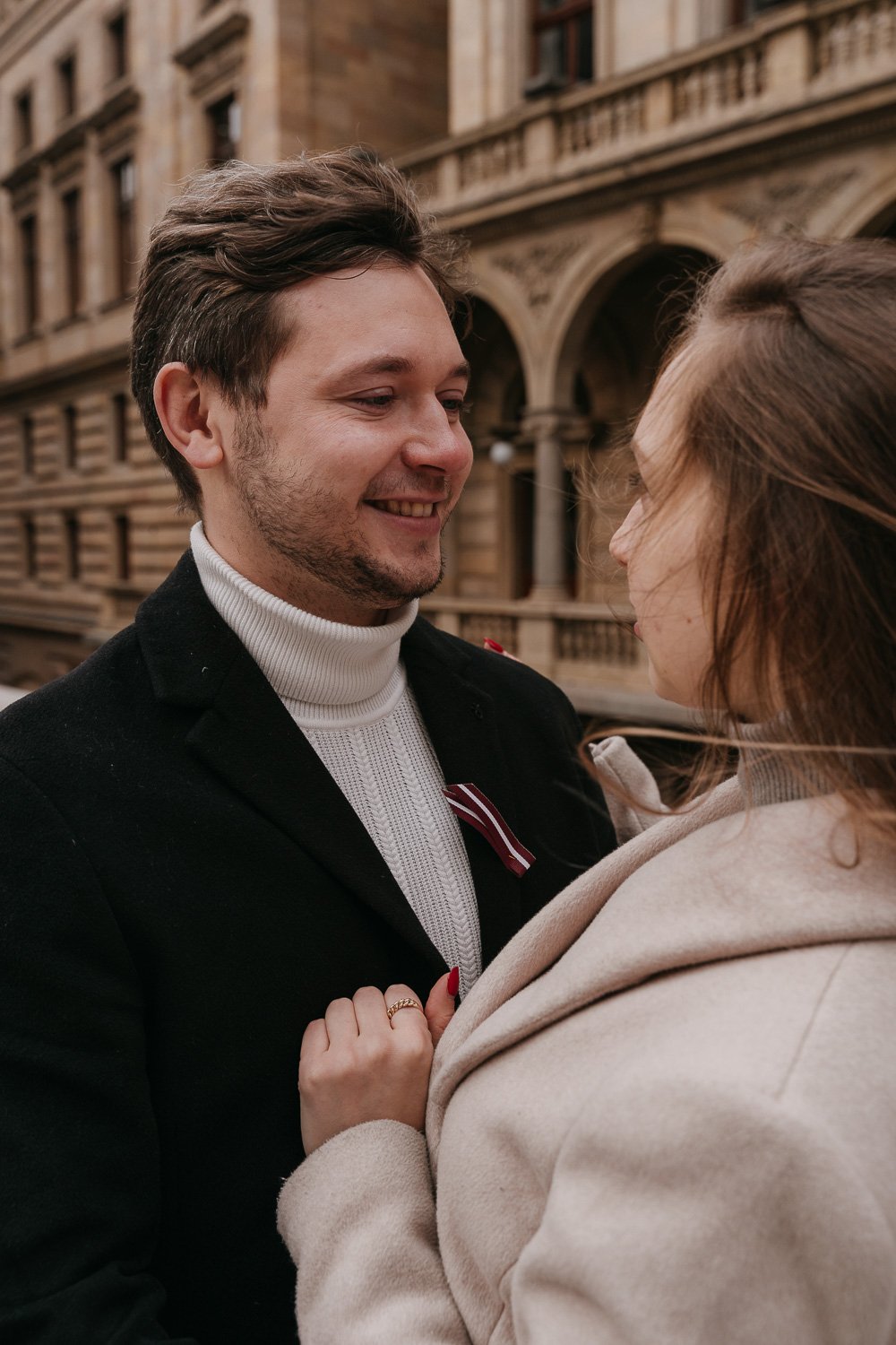 Egils & Sintija: Couple photoshoot at National Theatre